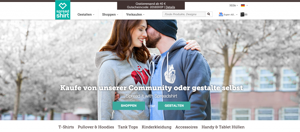 So erstellst du deinen eigenen Shop bei Spreadshirt