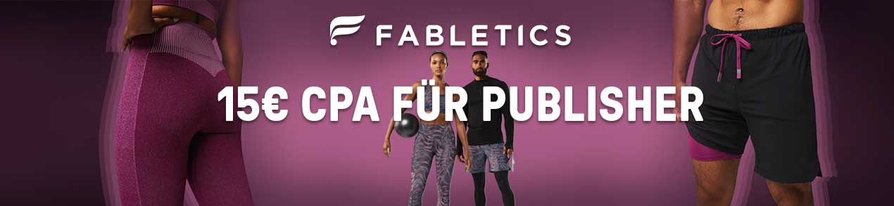 Fabletics Partnerprogramm – Verdiene bis zu 15,00 € Provision